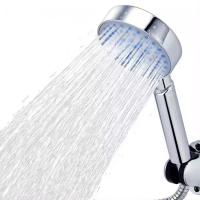 China Circular 5 Function Handheld Shower Head Popular and Durable Surface Finishing Chrome for sale
