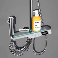 China Constant Temperature LED Digital Shower System Set with Waterfall and Rainfall Options for sale