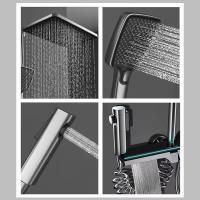 China Constant Temperature LED Digital Shower System Set with Waterfall and Rainfall Options for sale