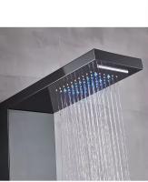 China LED Bathroom Shower Set with Stainless Steel Multi Function Shower Tower Panel System for sale