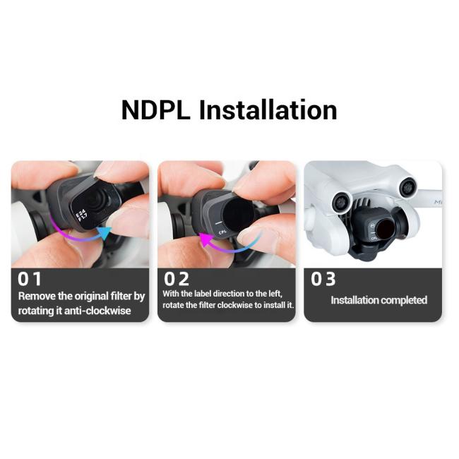 Filter installation step 1