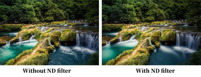 ND filter light reduction demonstration