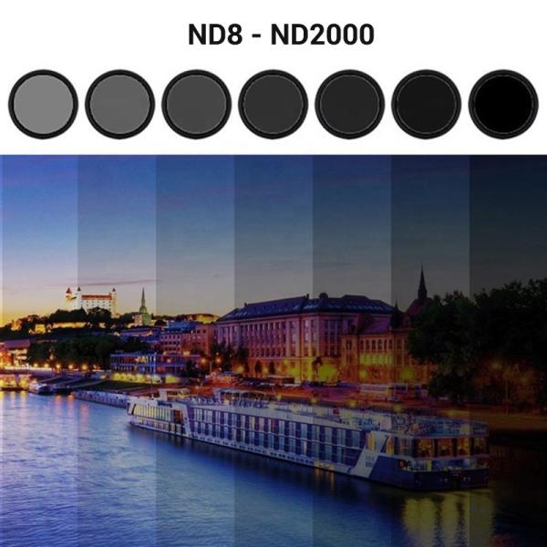 Quality 37mm - 82mm ND Variable Filter ND8-2000 Filters For DSLR Camera for sale