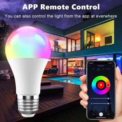 China Tuya Bulb 10W E27 WiFi Light Bulb LED 1000LM RGB Lamp App Work With Alexa Google Home Dimmable Timer 110v 220v for sale
