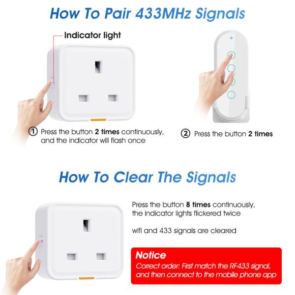 Quality Tuya Smart Home Plug UK Socket Travel Adapter Conversion Outlet APP Voice Works for sale