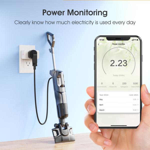 Quality Tuya socket Timing Power Monitor Smart Life Alexa Google Home WIFI Smart Plug for sale