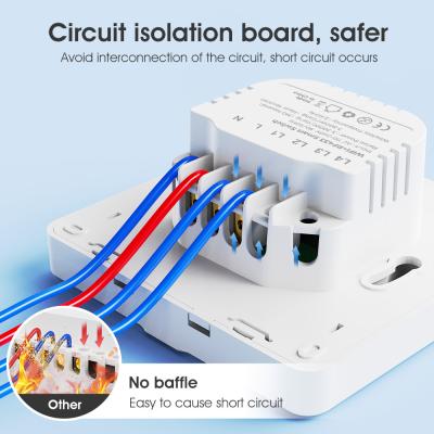 China Tuya WiFi switch RF433 control Timing Voice App Alexa, Google Home Smart Home No Neutral Wire WiFi EU Wall Switch for sale