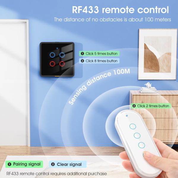 Quality Tuya WiFi switch RF433 control Timing Voice App Alexa, Google Home Smart Home No for sale