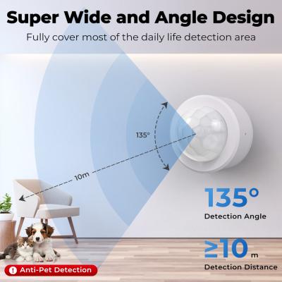 China Tuya Zigbee 3.0 PIR Motion Detector Luminance Sensor 2 in 1 Security Anti-Theft Alarm Sensor Smart Light Sensing for sale