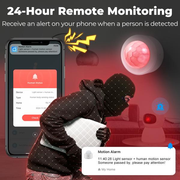 Quality Tuya Zigbee 3.0 PIR Motion Detector Luminance Sensor 2 in 1 Security Anti-Theft for sale