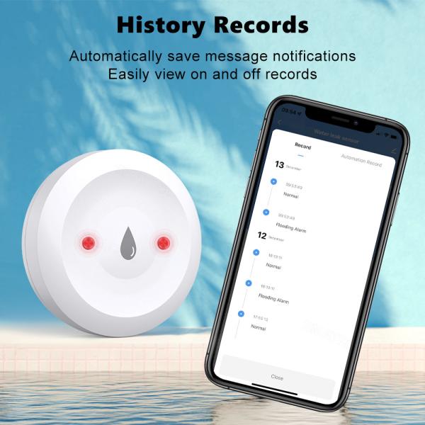Quality Zigbee Water leakage sensor Linkage Alarm App Water Leak Detector Tuya Zigbee for sale