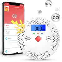 Quality Tuya Wifi Carbon Monoxide Detector Smart Air Quality Monitor CO Sound Light for sale