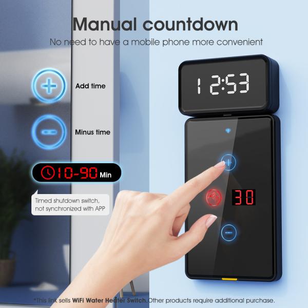 Quality WiFi Water Heater Switch Type C, 20A Smart Wireless Boiler Control with Timer for sale