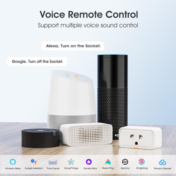 Quality Tuya Smart WiFi Socket 16A Plug with Timing, Power Monitoring, Alexa & Google for sale