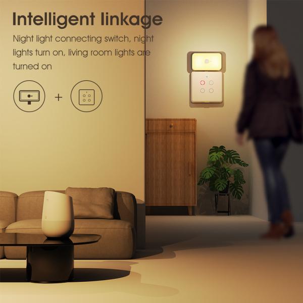 Quality Tuya WIFI PIR Motion Sensor Human Body Sensing Smart LED Night Light Detection for sale