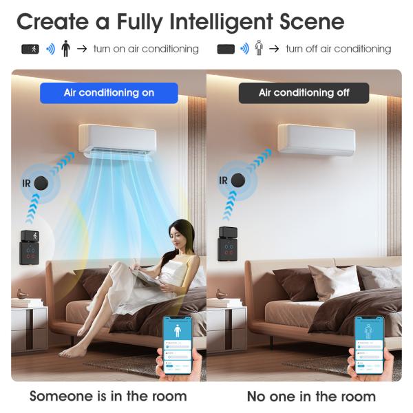 Quality WiFi Human Presence Sensor 24GHz with Tuya App Control, Breathing Light Design, for sale