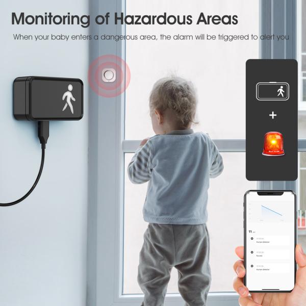 Quality WiFi Human Presence Sensor 24GHz with Tuya App Control, Breathing Light Design, for sale