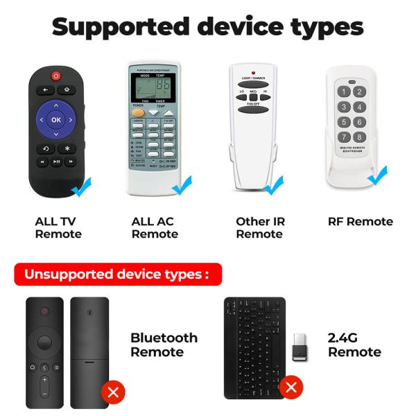 Quality WiFi IR RF433 Universal Remote Control for Air Conditioning TV and More with for sale