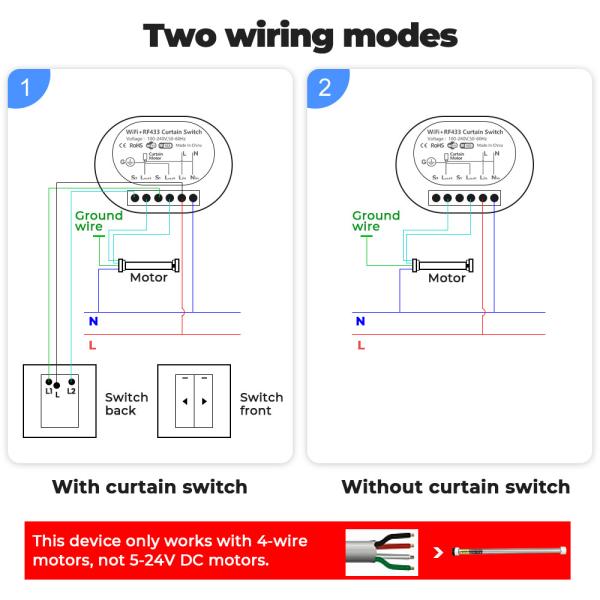 Quality SMATRUL Tuya WiFi RF433 Smart Curtain Switch Module,Designed for Electric Roller for sale