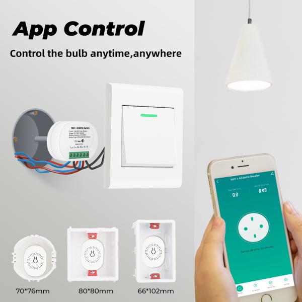 Quality SMATRUL 16A Smart Power Monitor Breaker Tuya WiFi & RF433 Wireless Switch Mini 2 for sale