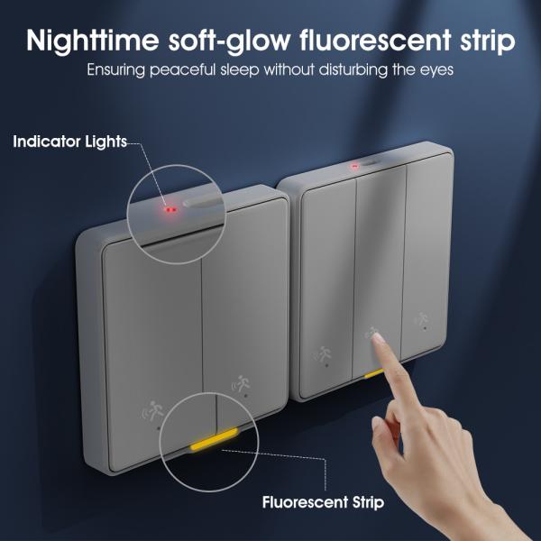 Tuya ZigBee Radar Bewegingssensor Schakelaar Sensing Geen Neutrale Smart Home EU Muurlampknop Uit Geen condensator Timing App