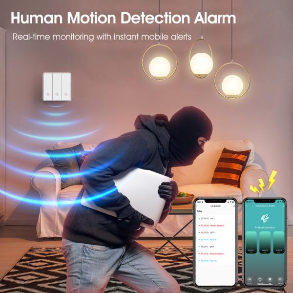 Tuya ZigBee Radar Bewegingssensor Schakelaar Sensing Geen Neutrale Smart Home EU Muurlampknop Uit Geen condensator Timing App