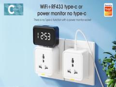 Tuya Universal Steckdose Typ-C Steckdose 16A WiFi RF433 Reiseadapter Tuya Smart Home Stecker