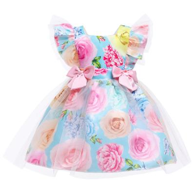 Cina Vestito dall'arco dell'abbigliamento dei bambini di estate della stampa floreale delle ragazze in vendita
