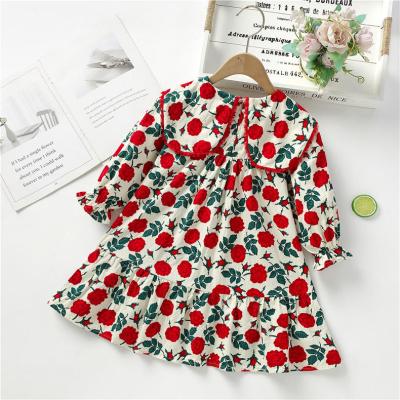 Cina Principessa Dress di Rose Dress Long Sleeved Girls dei bambini della primavera in vendita