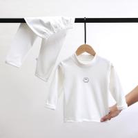China Smiley Face Print Children'S Homewear Sets Solid Colour for sale