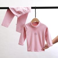 China Smiley Face Print Children'S Homewear Sets Solid Colour for sale