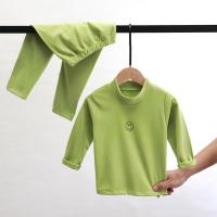 China Smiley Face Print Children'S Homewear Sets Solid Colour for sale