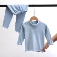 China Smiley Face Print Children'S Homewear Sets Solid Colour for sale