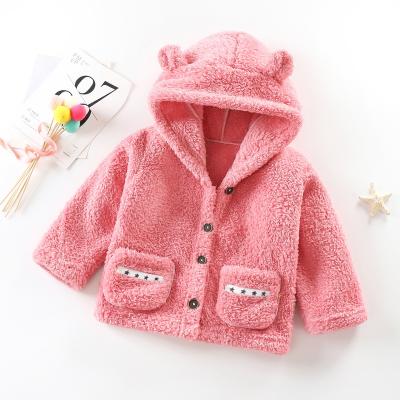 中国 100cmポリエステル綿の子供の冬のジャケットはBreastedの暖かいコートのビロードを厚く選抜する 販売のため