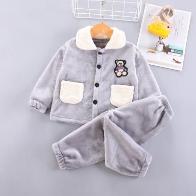 Cina i pigiami di S di 0.8M Flannel Khaki Children ' fissa l'usura domestica dei pigiami degli amici dei bambini in vendita