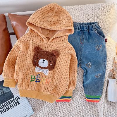 Cina La primavera e l'attrezzatura di Autumn Children mette il vestito in due pezzi incappucciato dell'orso del fumetto in vendita