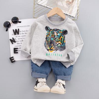 China 43.3in van kinderen 110cm de Lente en van Autumn Tiger Print Suit Two Piece Geplaatste Broek Te koop