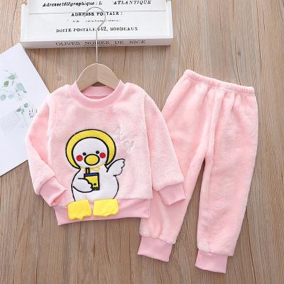Cina insiemi caldi spessi del pigiama della flanella di inverno degli insiemi dei pigiami dei bambini blu 35.4in di 0.9M in vendita