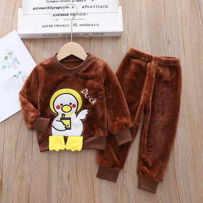 Cina insiemi caldi spessi del pigiama della flanella di inverno degli insiemi dei pigiami dei bambini blu 35.4in di 0.9M in vendita