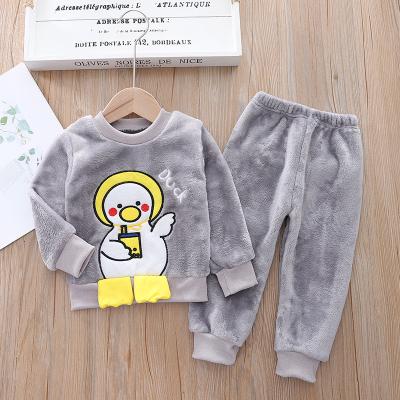 Cina insiemi caldi spessi del pigiama della flanella di inverno degli insiemi dei pigiami dei bambini blu 35.4in di 0.9M in vendita