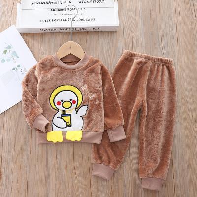 Cina insiemi caldi spessi del pigiama della flanella di inverno degli insiemi dei pigiami dei bambini blu 35.4in di 0.9M in vendita