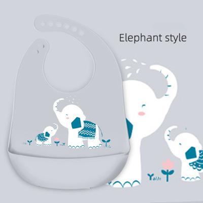 中国 赤ん坊のための紫色の子供の装身具のシリコーンの防水供給の胸当て 販売のため