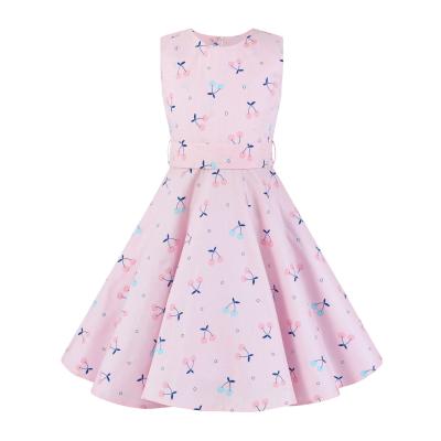 Cina Vestiti dalle ragazze del bambino dell'abbigliamento dei bambini di estate di Dot Flower Show Skirt Retro di Polka in vendita