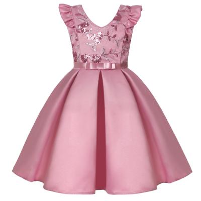 Cina Partito festivo del vestito dallo zecchino dell'abbigliamento dei piccoli della manica bambini volanti di estate in vendita