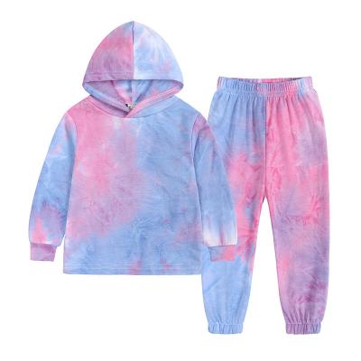 China Van de de Kledingsband van de Kinderen van de jogginglente Reeks van de Kleurstof de Tweedelige Jogger Te koop