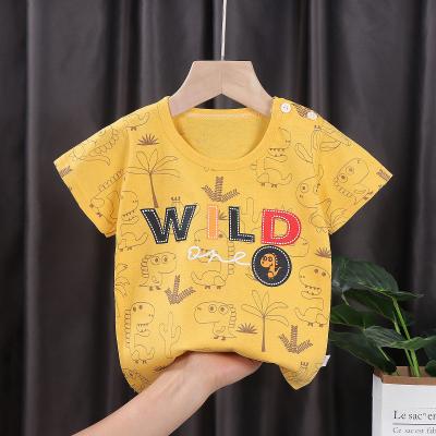 中国 不足分は純粋な綿の女の子の夏が男の子の上に着せる子供のスポーツ シャツにスリーブを付けた 販売のため