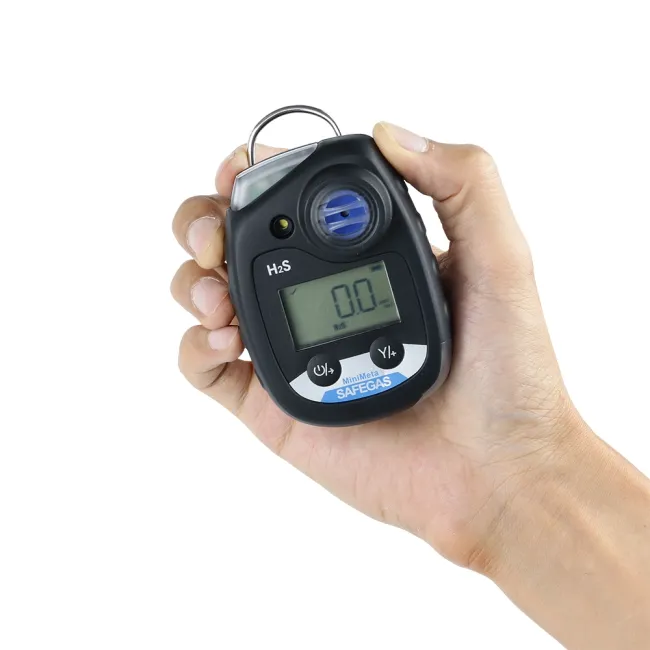 Single H2s Hydrogen Sulfide Gas Detector Mini Size 0-100ppm with Back Clip
