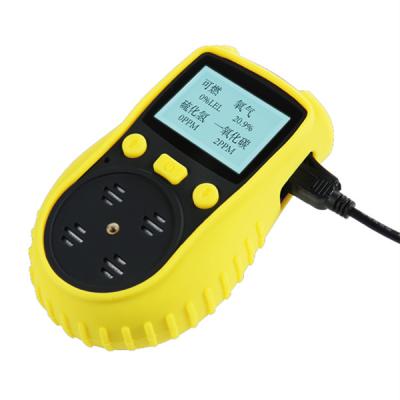 China Ammonia Nh3 Co Lel O2 Mini Multiple Gas Detector With Back Clip 0-100500 1000ppm for sale