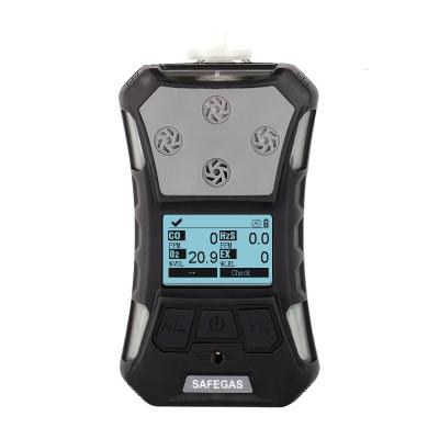 China SAFEGAS Multi Gas Detector Portable O2 LEL H2S CO CO2 Gas Concentration 6 In 1 Device for sale