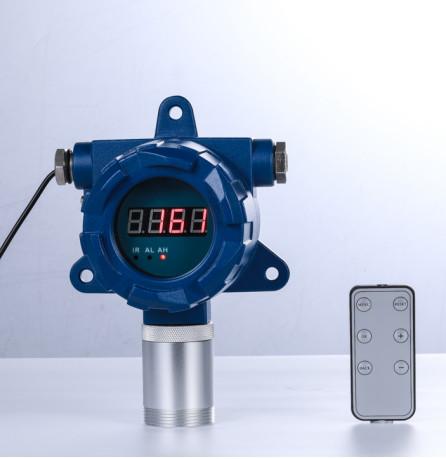Monitoreo continuo las 24 horas Detector fijo de gas N2 con control remoto y función de alarma para la fábrica de alimentos de la zona de congelación